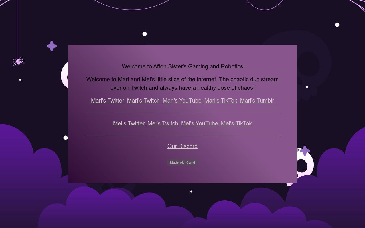 Afton Sister's Gaming and Robotics